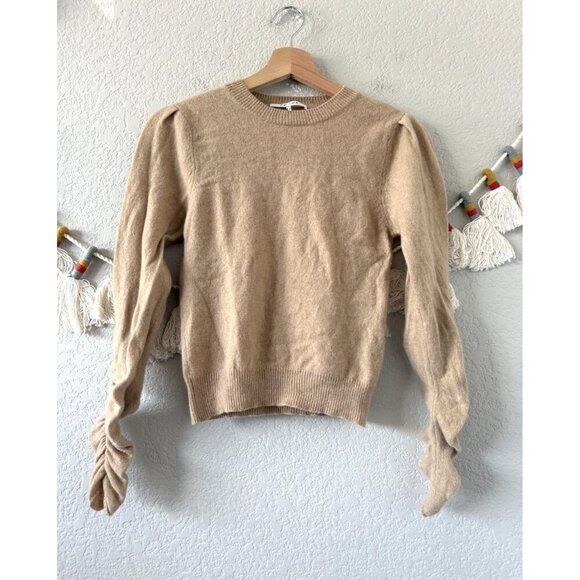 Frame Denim | Sweaters | Frame Kennedy 0 Cashmere Ruffle Sleeve Sweater ...